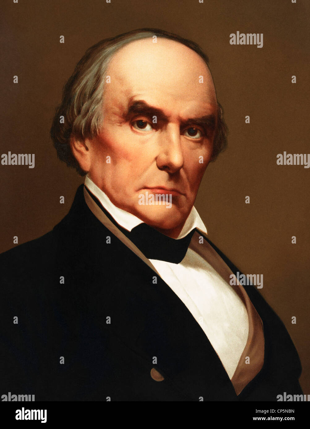 Vintage portrait of American statesman Daniel Webster (1782 - 1852 ...