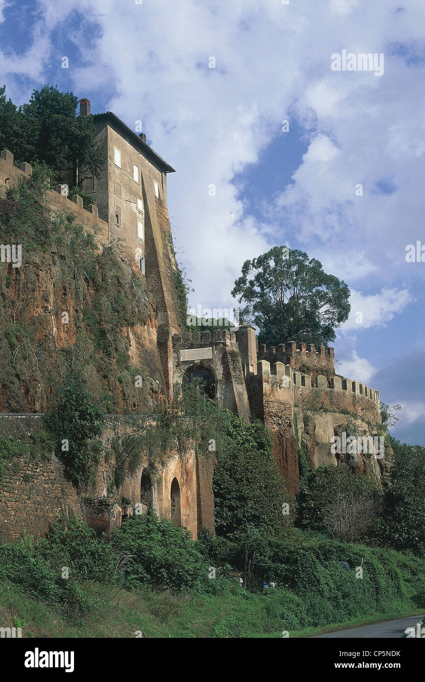 Lazio - Ceri (Rm). The castle, built by the Orsini of Anguillara in the ...