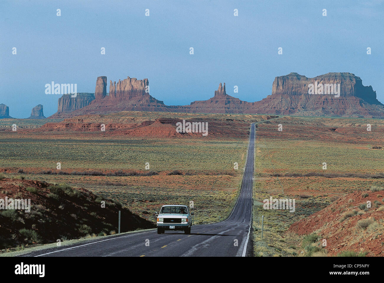 United States of America - Arizona - Monument Valley. The road 163 ...