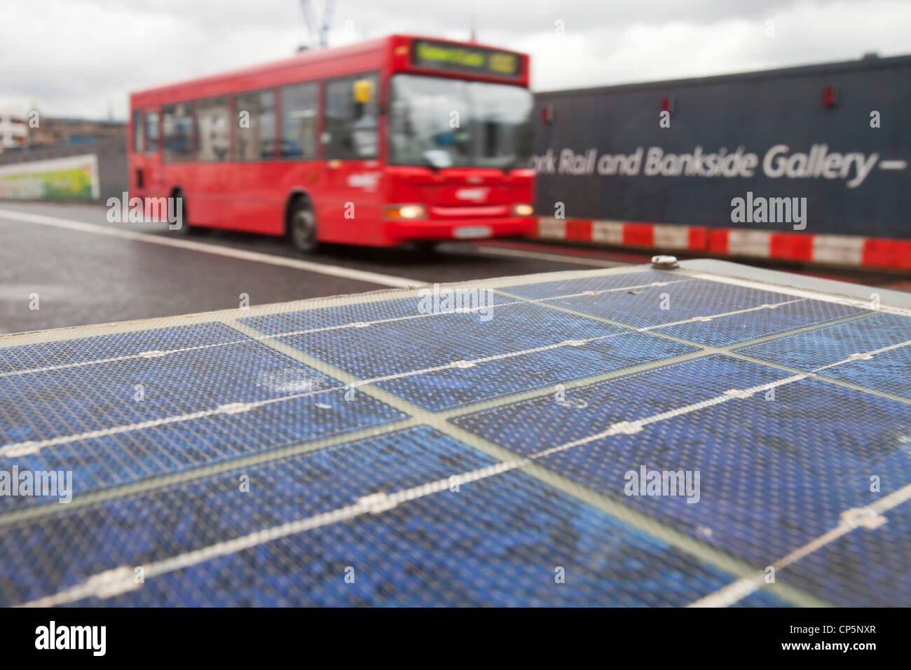 Solar panels on Blackfriars Bridge, London, UK Stock Photo - Alamy