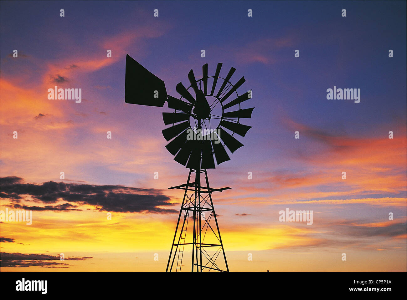 United States Of America Around Tucson Arizona Sonora Desert Windmill ...