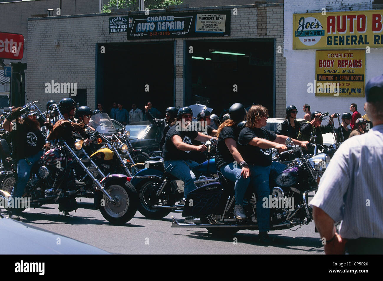 United States of America - Arizona - Phoenix. Band of motorcyclists on ...