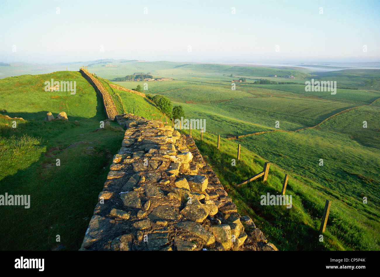 England,Northumbria,Hadrian's Wall,Views near Housesteads Roman Fort ...