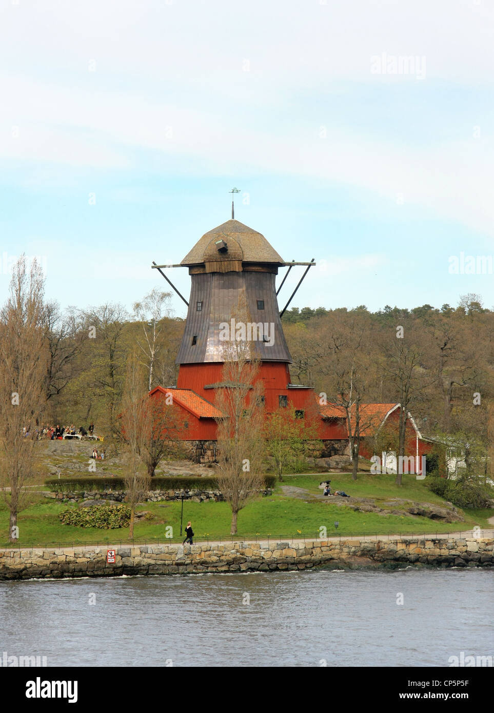 Windmill in the Stockholm archipelago Stock Photo - Alamy