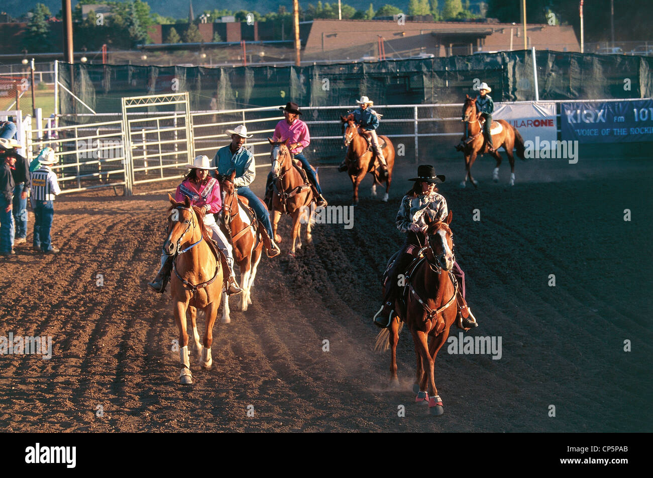 United States of America - Colorado - Durango. Parade on horseback at ...