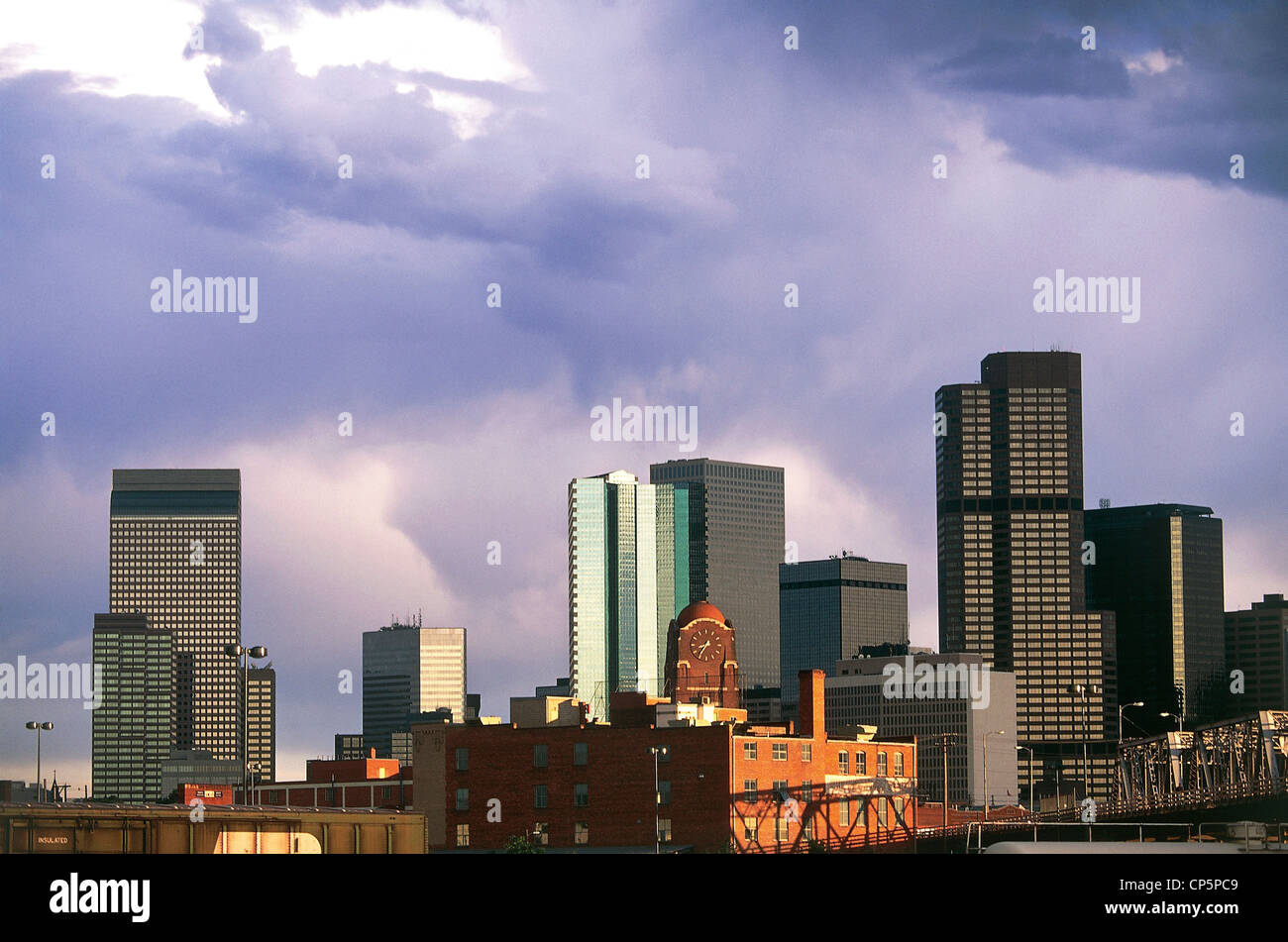 United States of America - Colorado - Denver. Sunset Stock Photo - Alamy