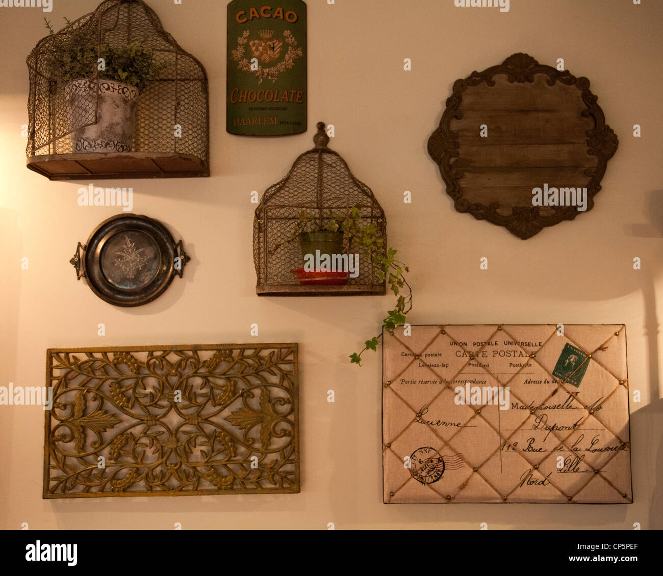 Wall display - Interior design Stock Photo - Alamy