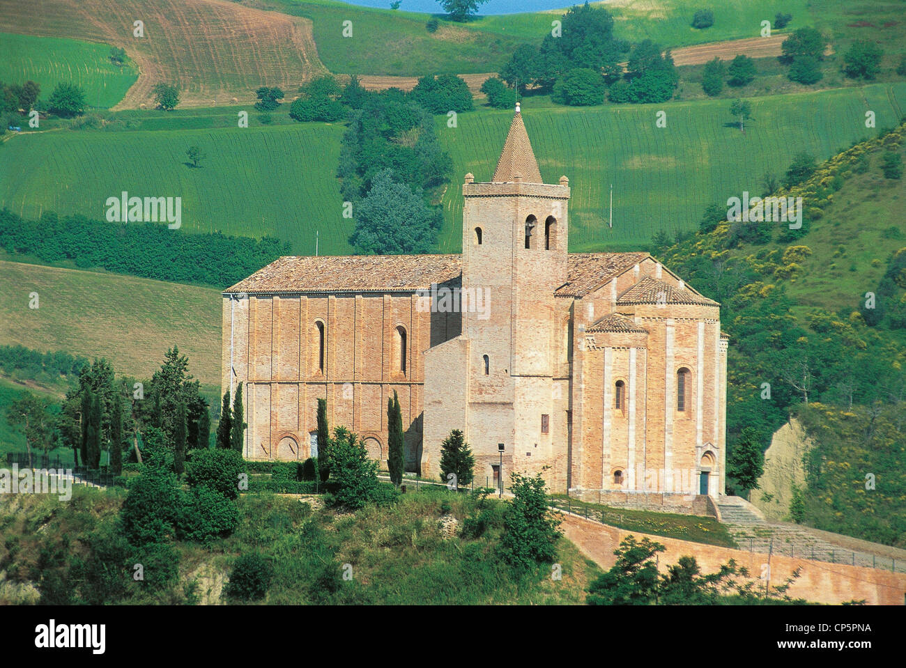 Brands Offida Church Of Santa Maria Della Rocca Stock Photo - Alamy