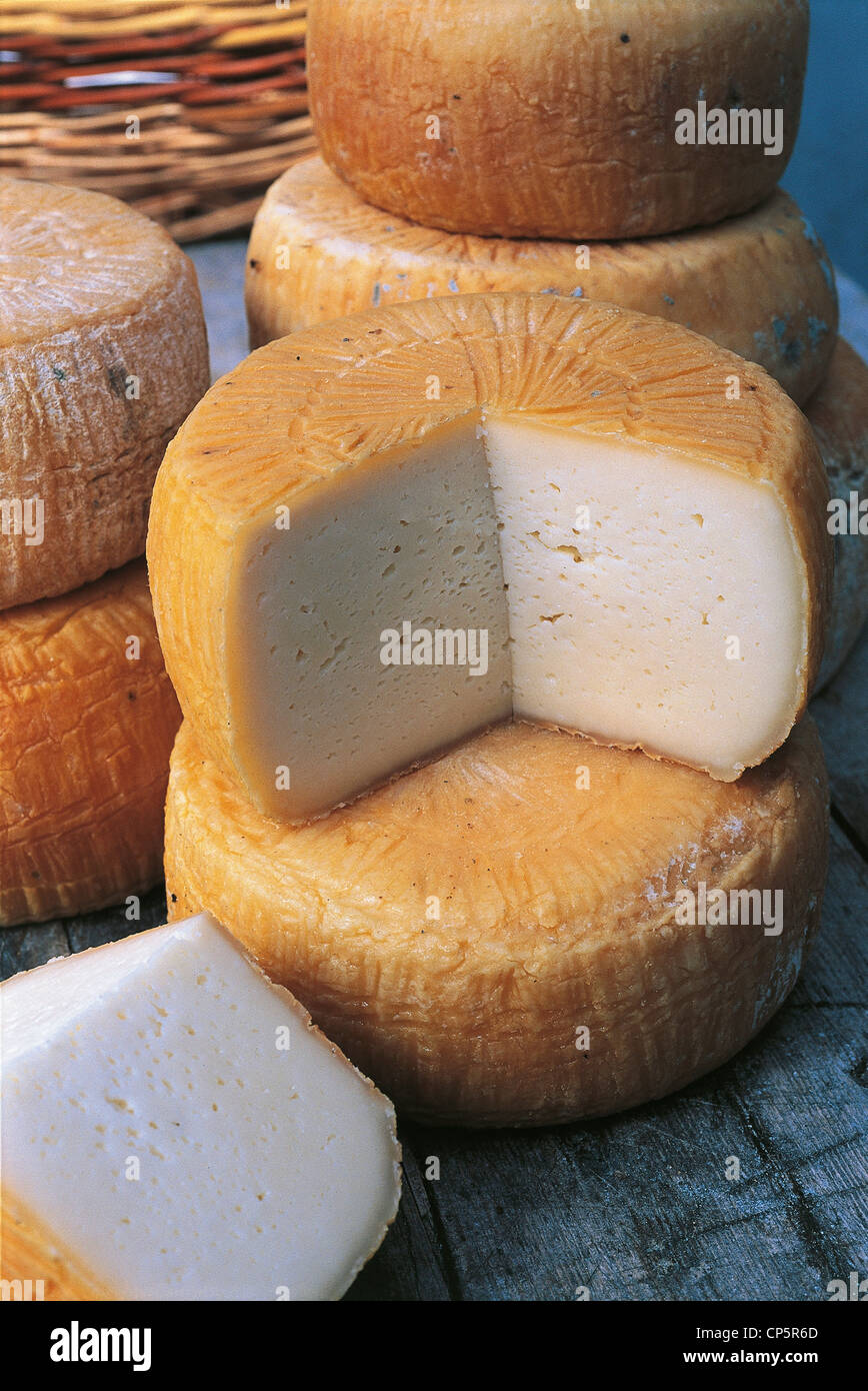 Calabria Scalea Food Goat Cheese Stock Photo - Alamy