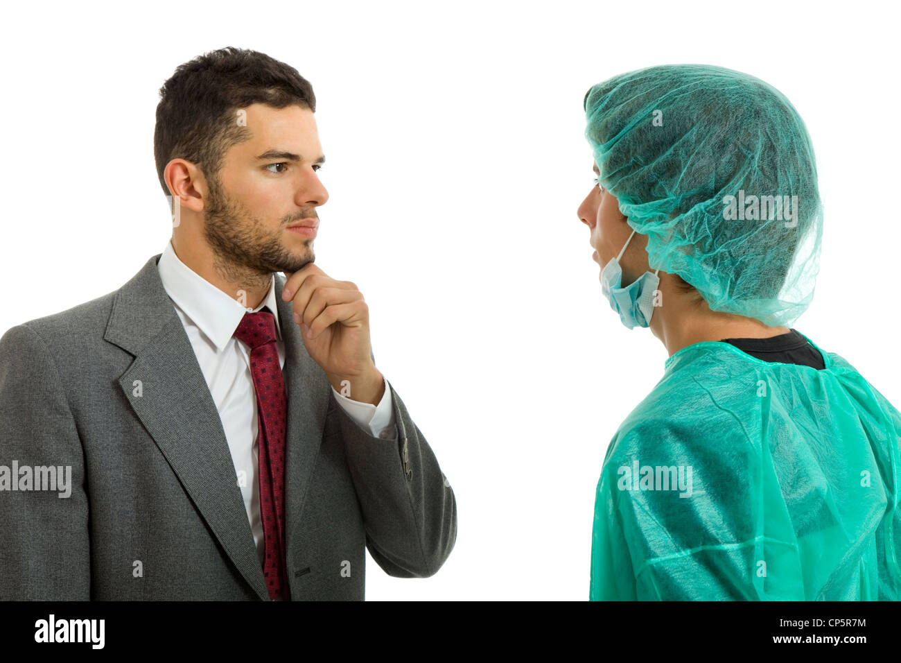 medical doctor telling the news to the patient Stock Photo - Alamy