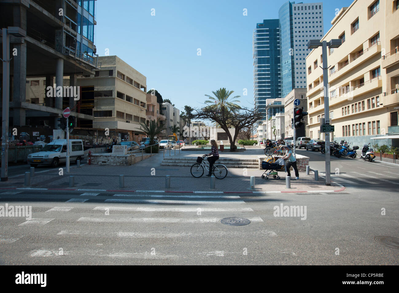 Israel, Tel Aviv, Founders Square Rothschild Boulevard. In memory of ...