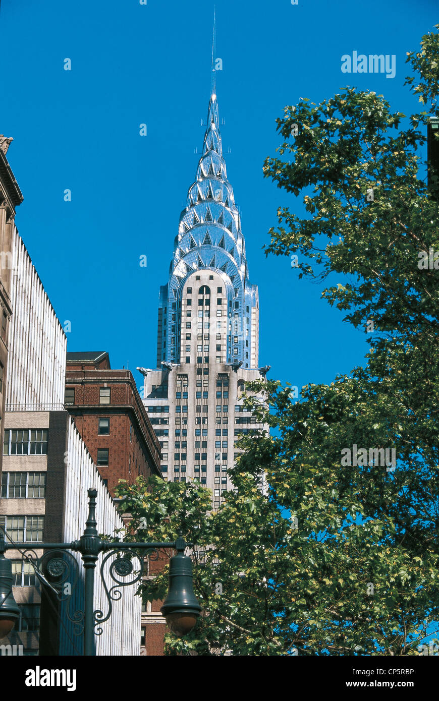 United States Of America New York Manhattan 1929 Chrysler Building ...
