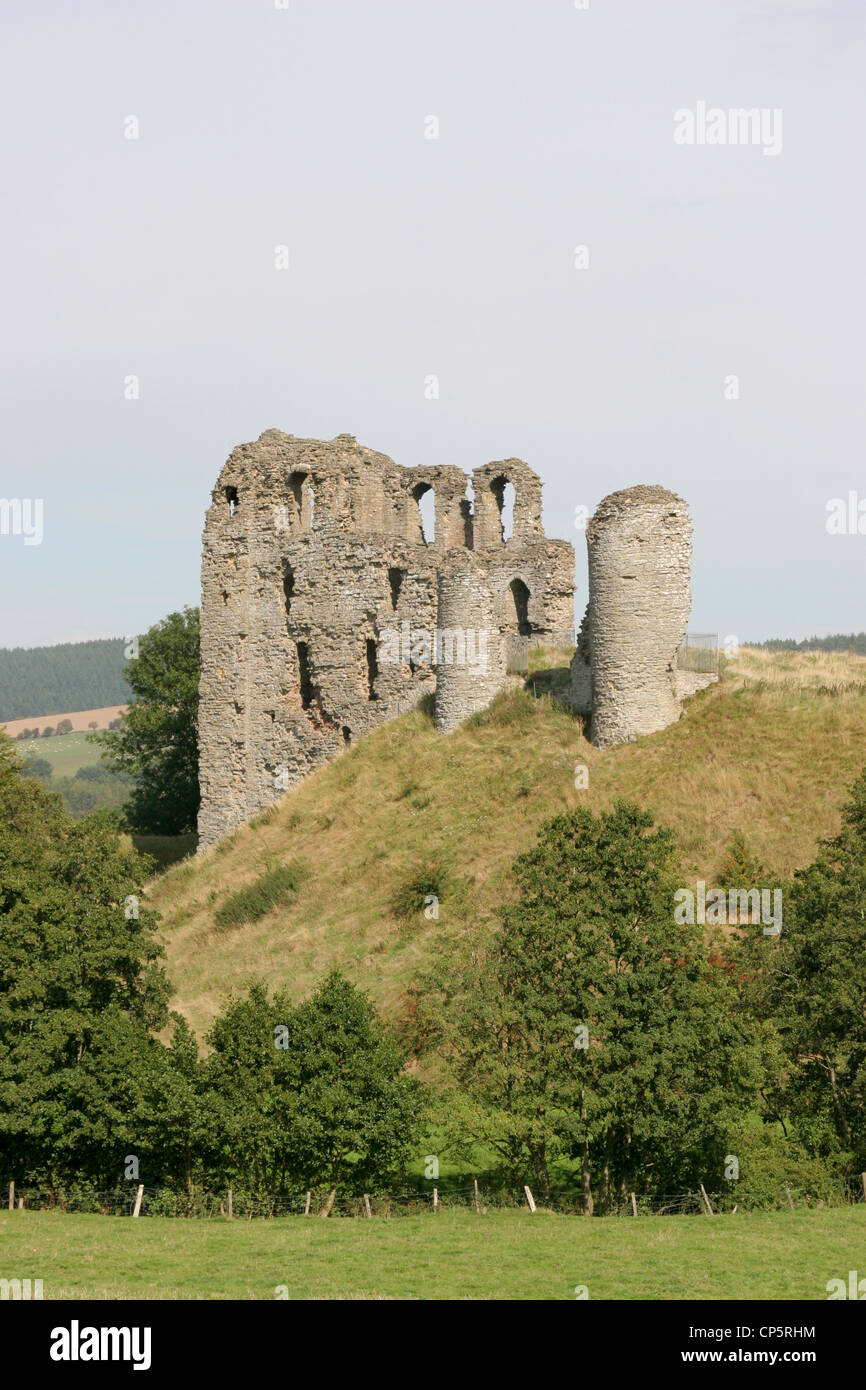 Clun Castle Clun Shropshire England UK Stock Photo - Alamy