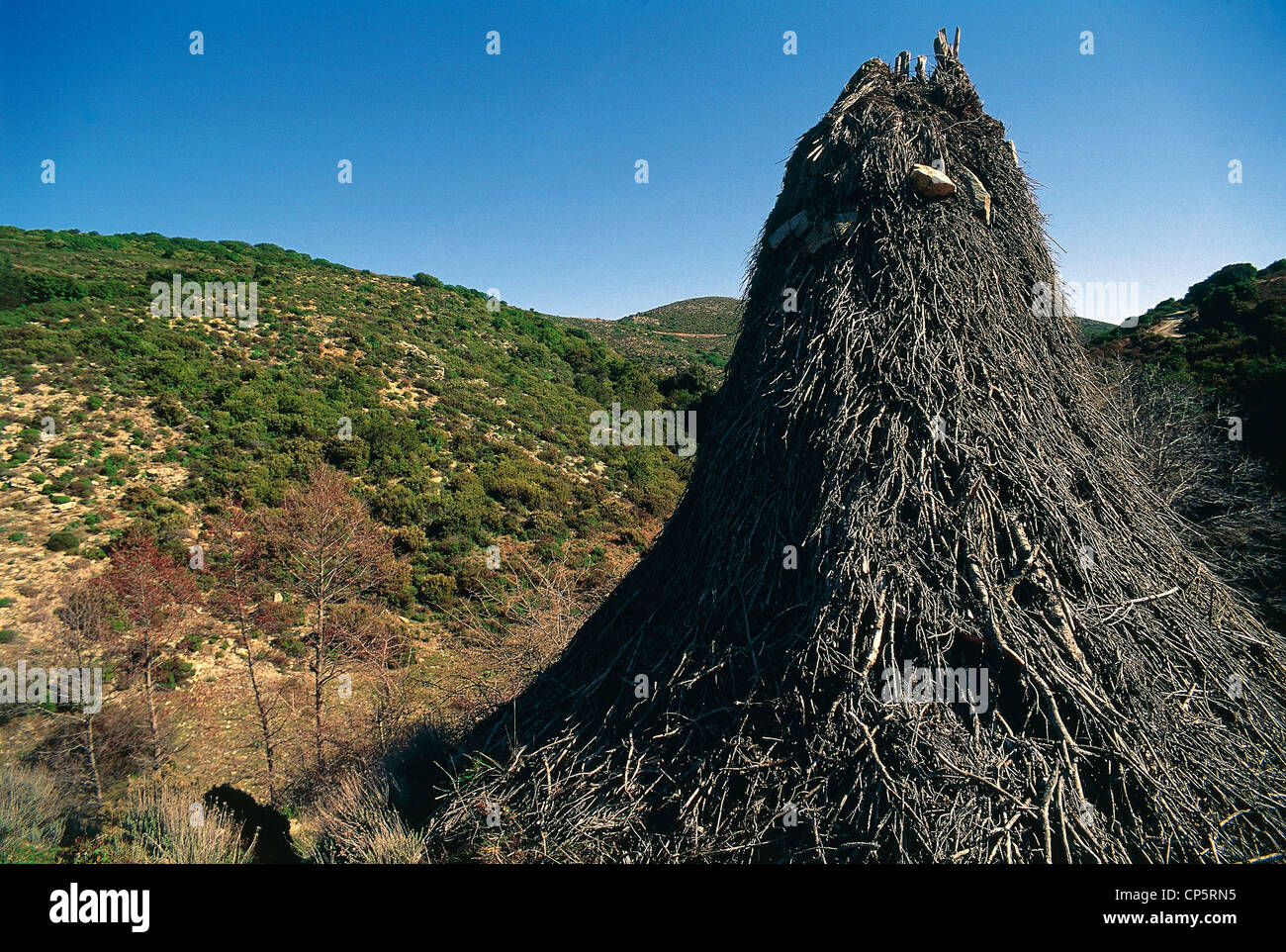 Sardinia - Barbagia of Seoul - Characteristic cuile Stock Photo - Alamy