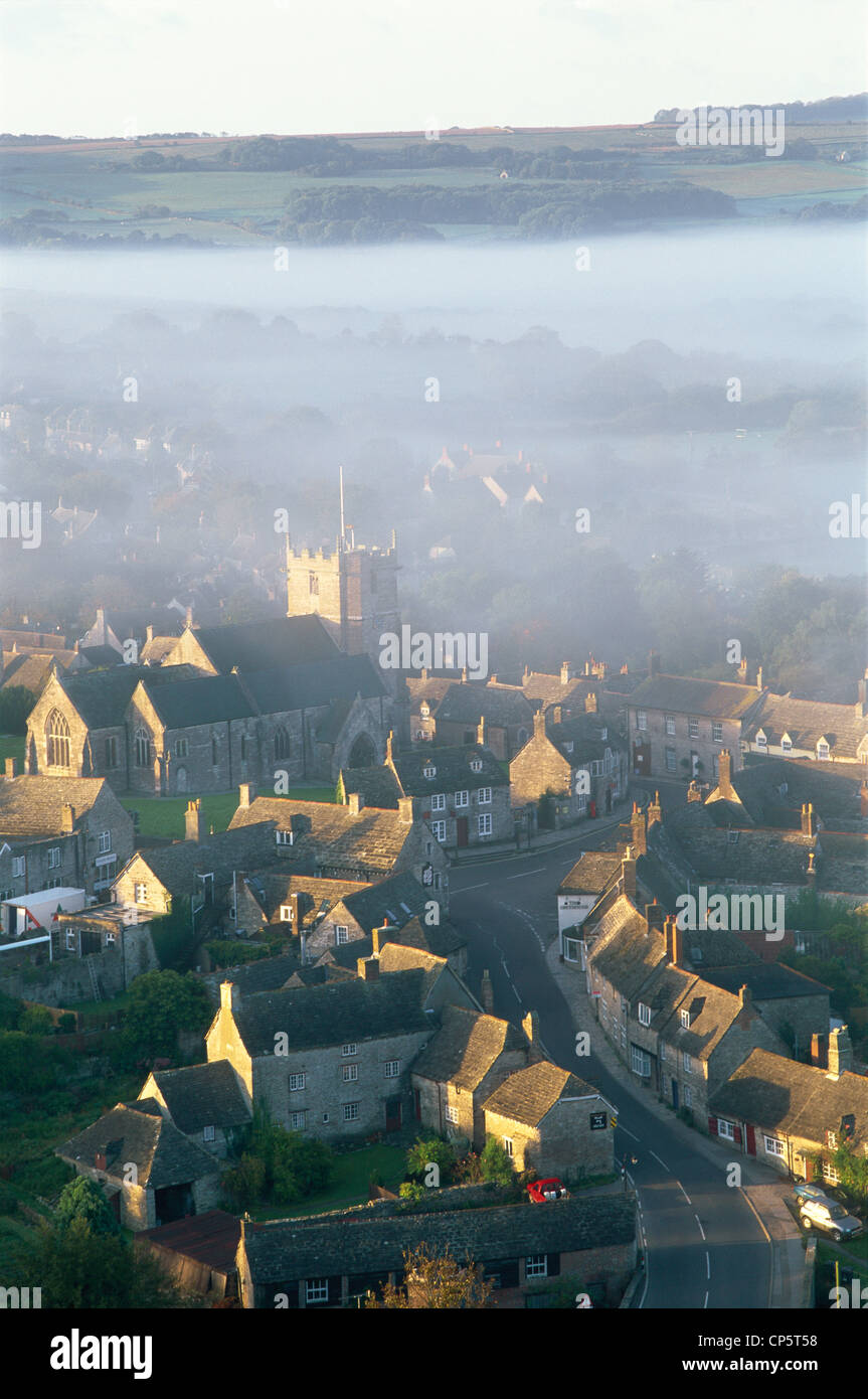 England, Dorset, Corfe Castle Town Stock Photo - Alamy