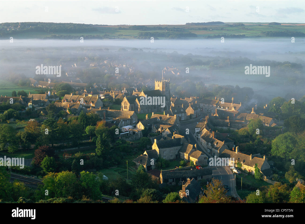 England, Dorset, Corfe Castle Town Stock Photo - Alamy