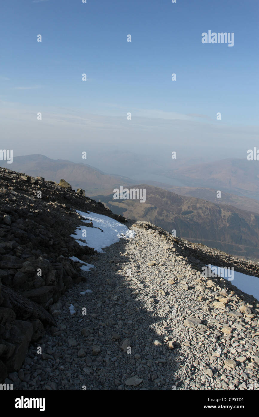 Footpath Ben Nevis Scotland March 2012 Stock Photo - Alamy