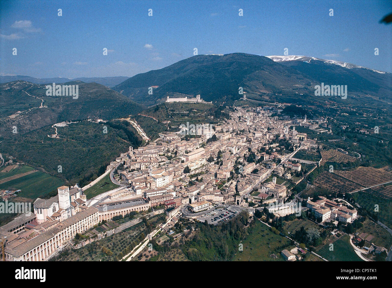 Italy umbria assisi aerial view hi-res stock photography and images - Alamy