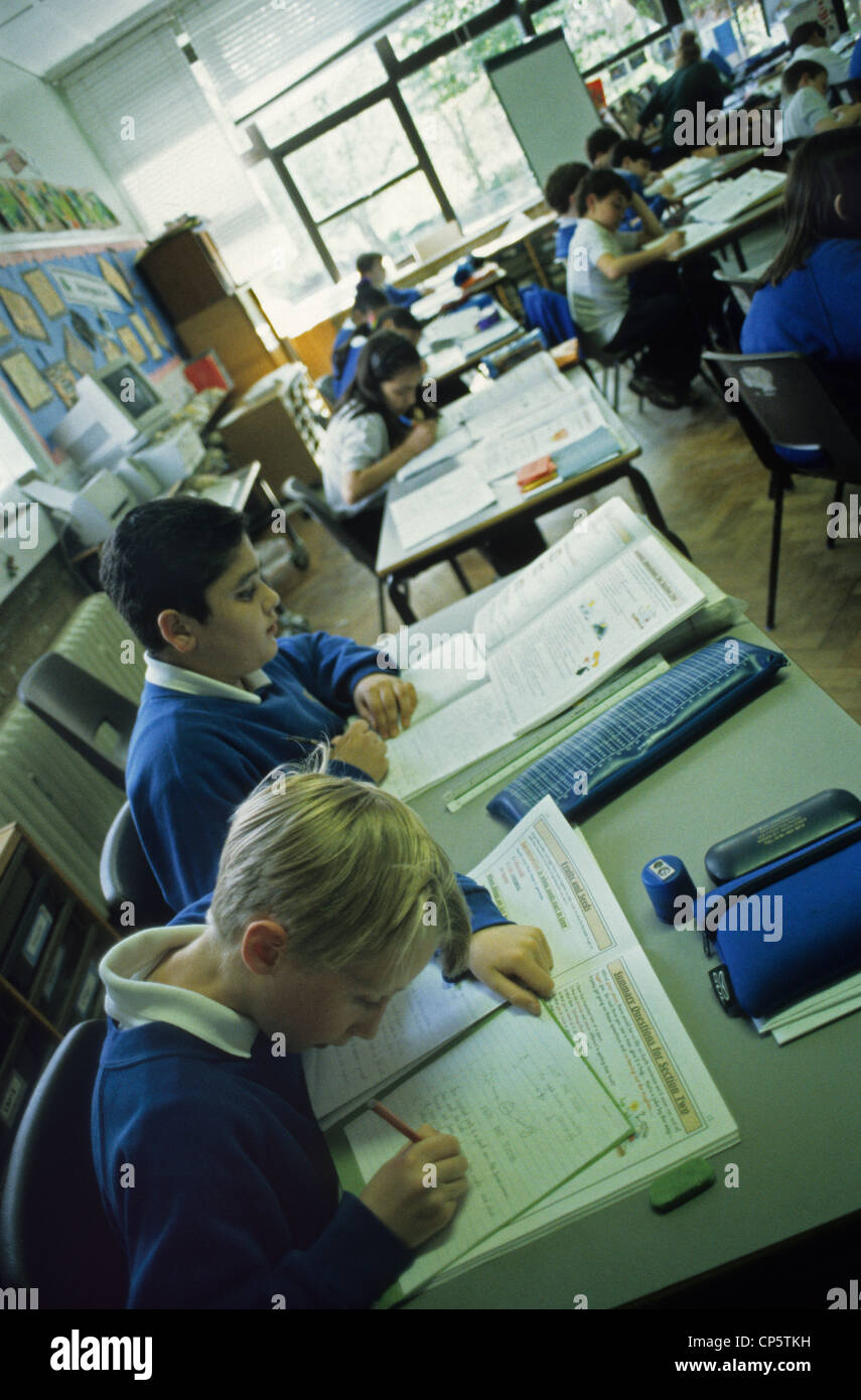 A test in a class-room Stock Photo - Alamy