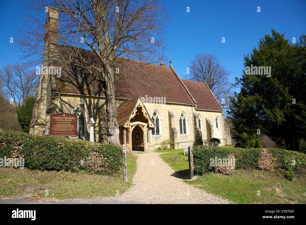 Christ Church, Abinger Road, Coldharbour Village, Leith Hill, Dorking ...