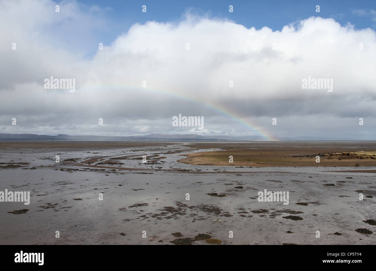 Rainbow beach Tain Scotland March 2012 Stock Photo - Alamy