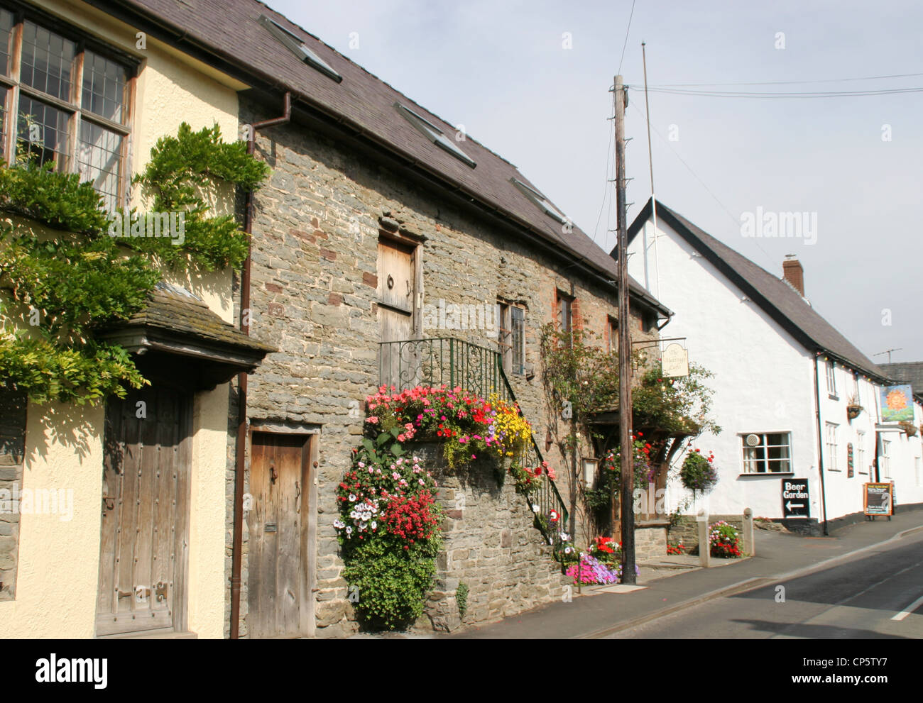 Main Street Clun Shropshire England UK Stock Photo - Alamy