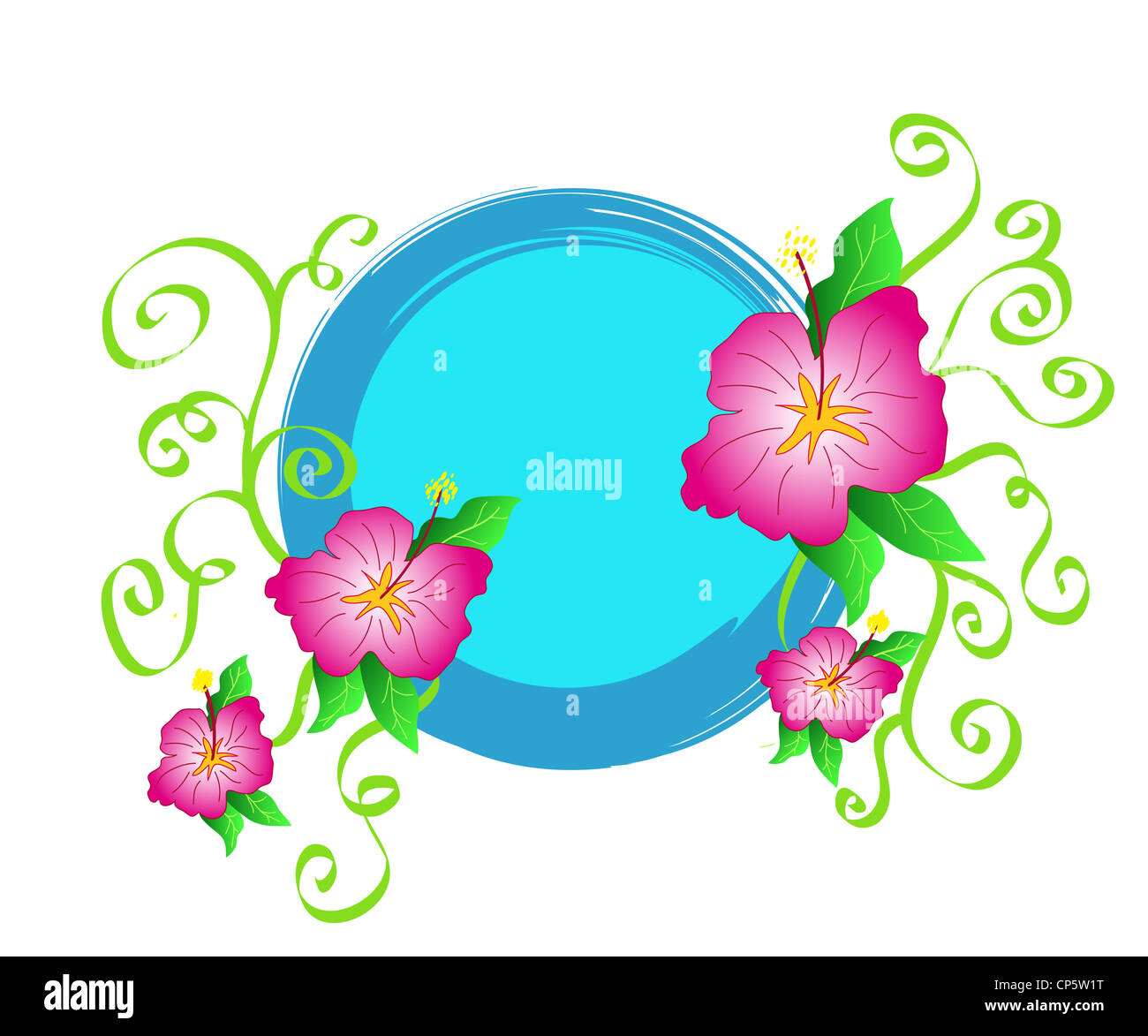 Blue hibiscus Cut Out Stock Images & Pictures - Alamy