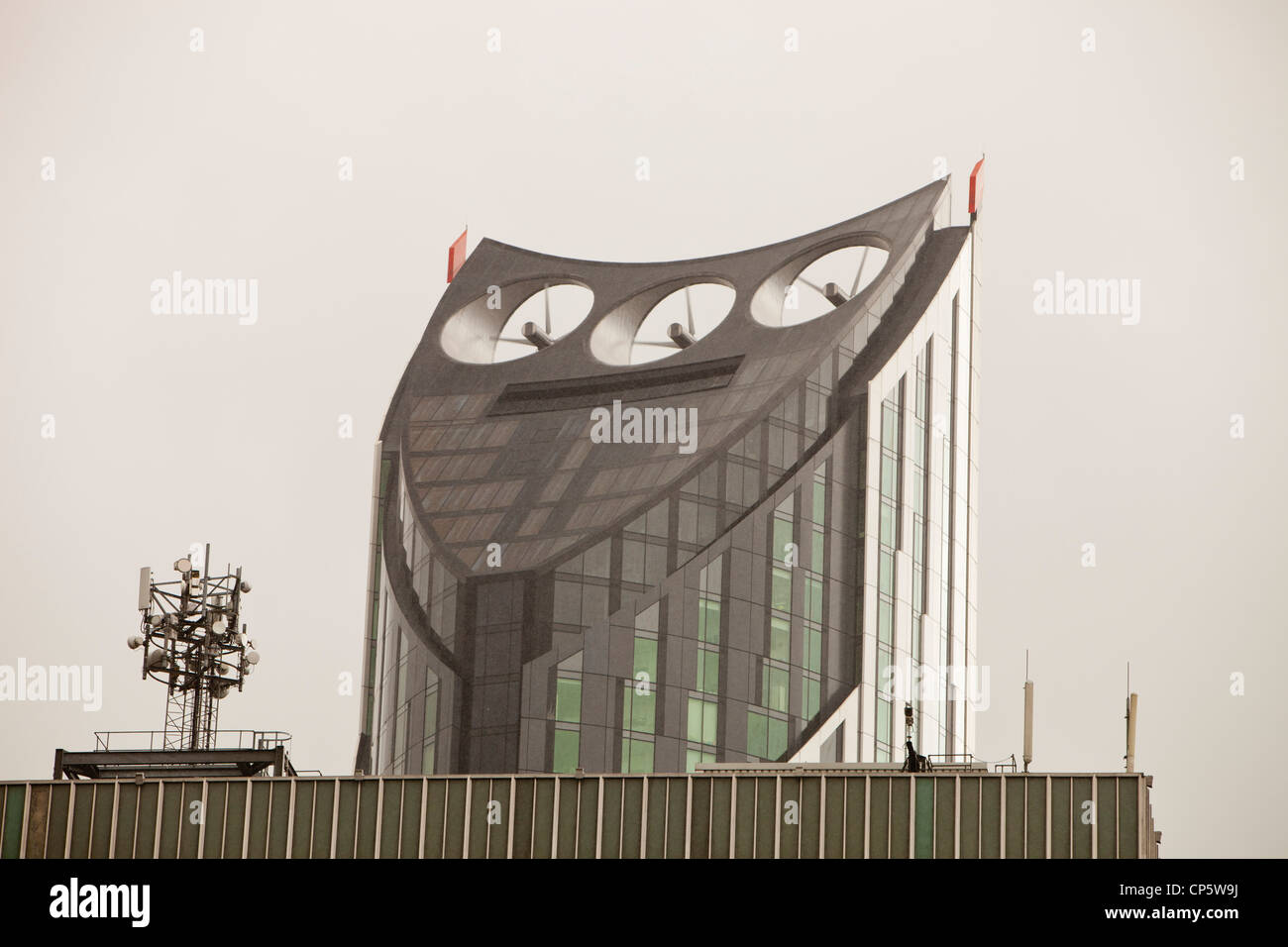 The strata building in the elephant and Castle, London, whose wind ...