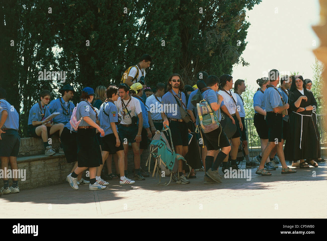 Umbria - Assisi (Pg) - A group of Scouts Stock Photo - Alamy
