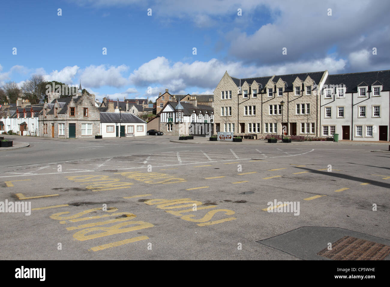 The Square Dornoch Scotland March 2012 Stock Photo - Alamy