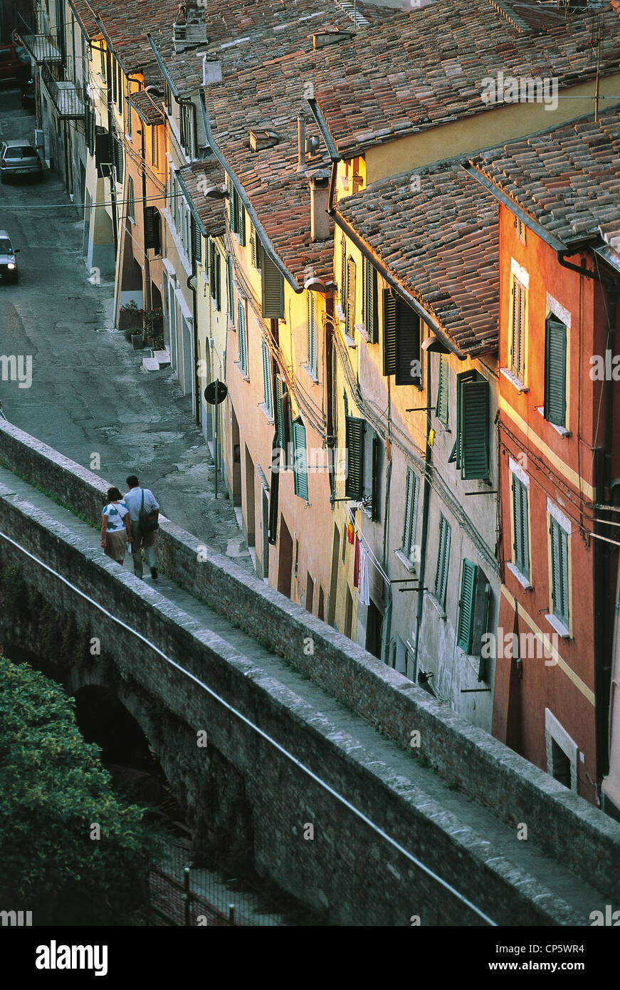 Umbria Perugia Ancient Aqueduct Of The Xiii Century Stock Photo - Alamy