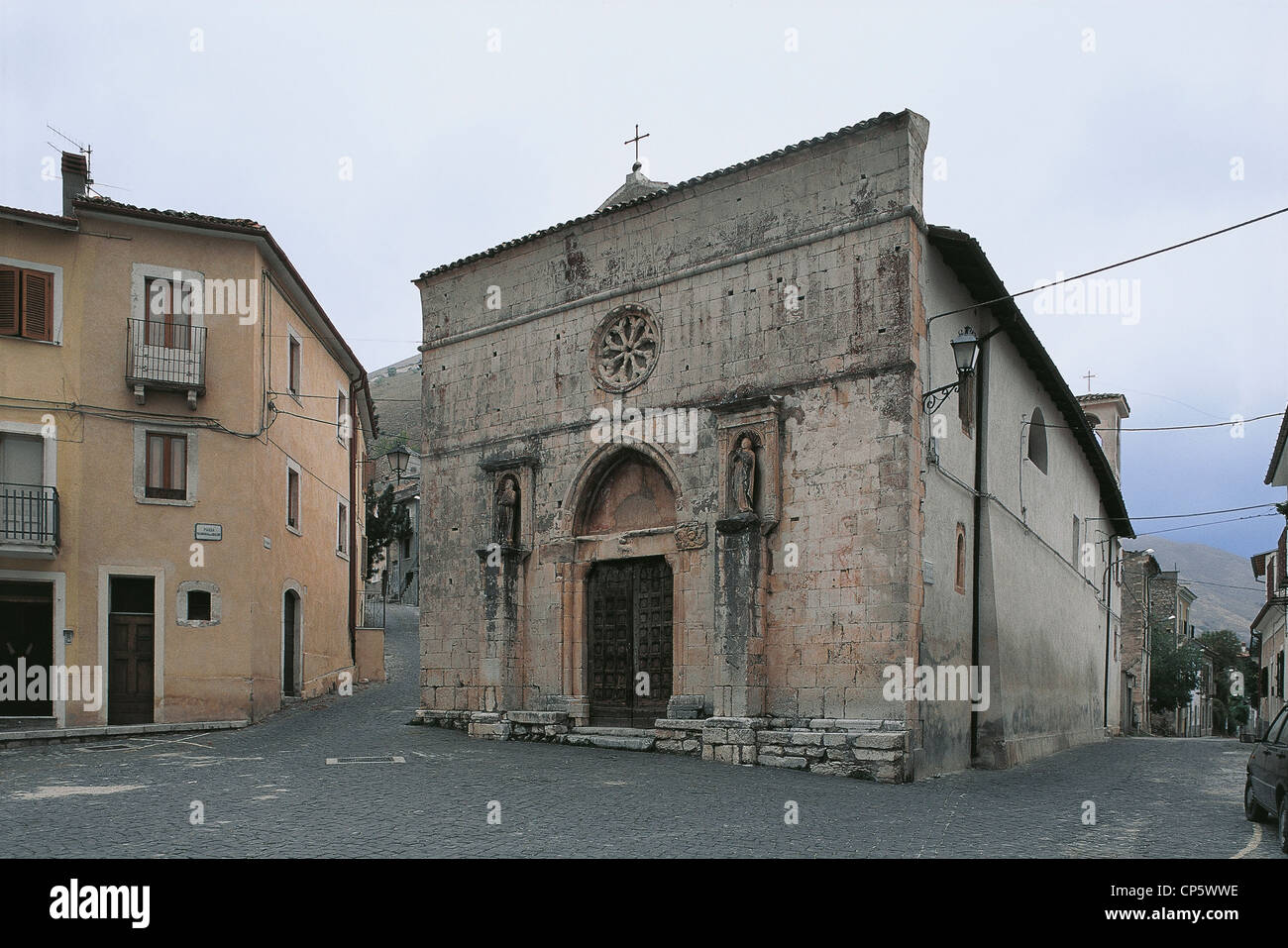 ABRUZZO Cocullo CHURCH OF OUR LADY OF GRACE Stock Photo - Alamy