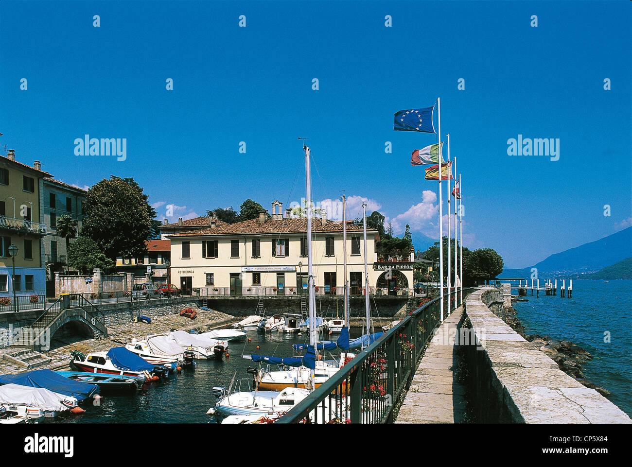 Lake Como Lombardy Dongo Marina Stock Photo - Alamy