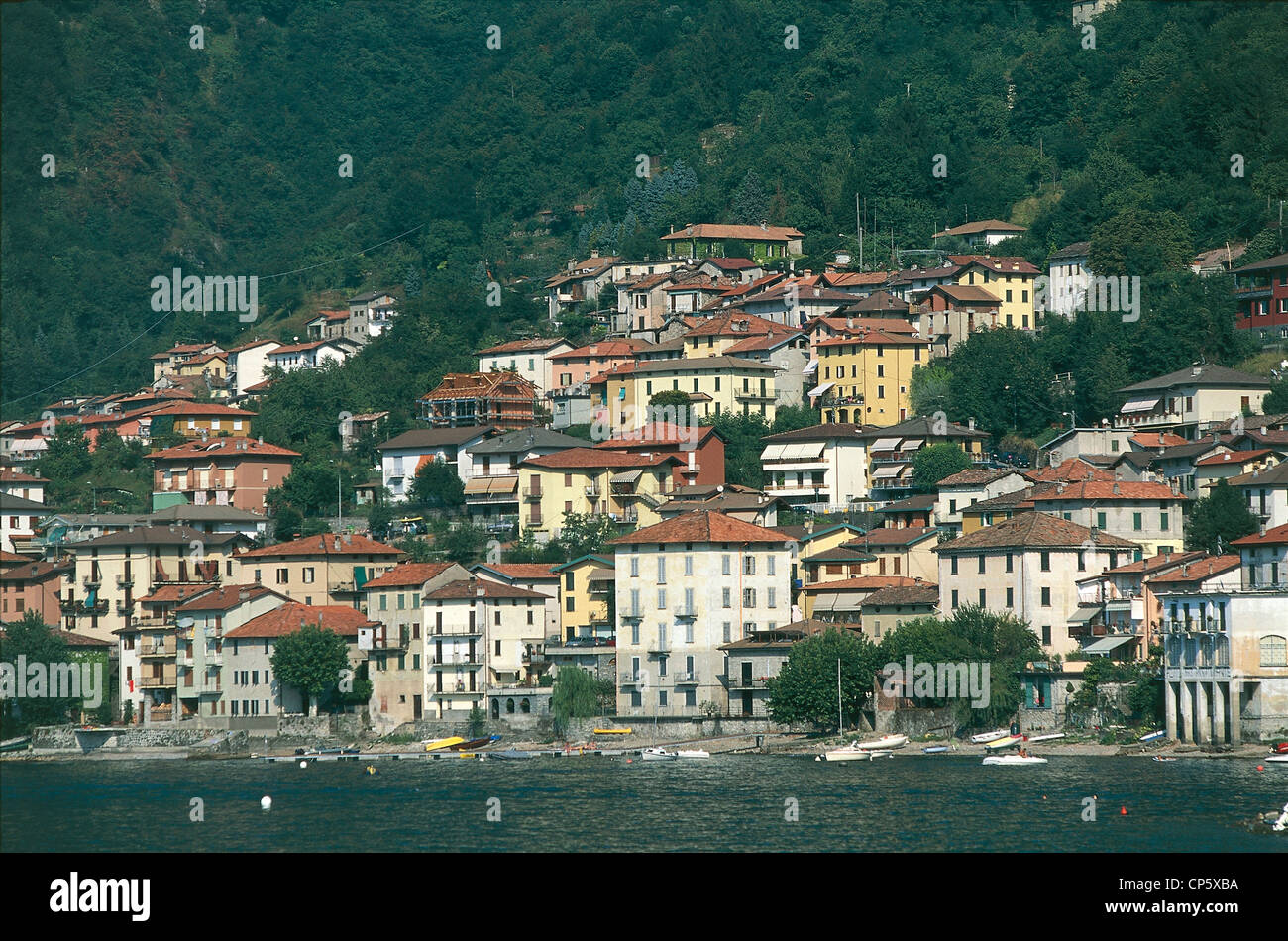 Lake Como Lombardy Lezzeno Stock Photo - Alamy
