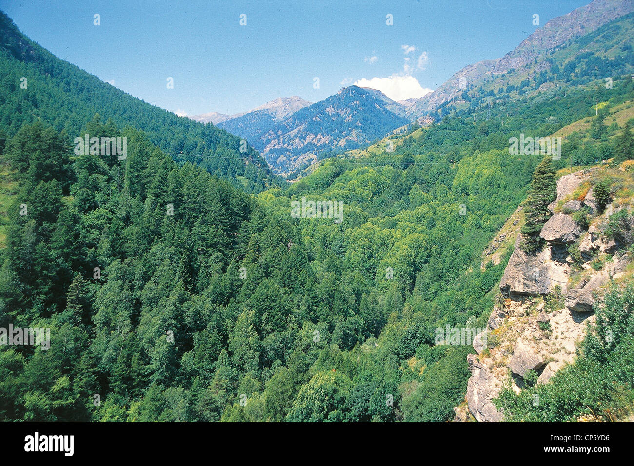 Piedmont Valley Chisone Stock Photo - Alamy