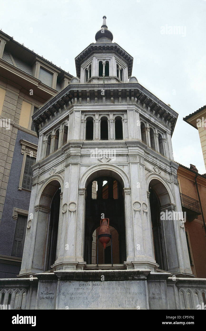 Piedmont Alto Monferrato Aqui Terme (Al). octagonal Kiosk Bollente ...