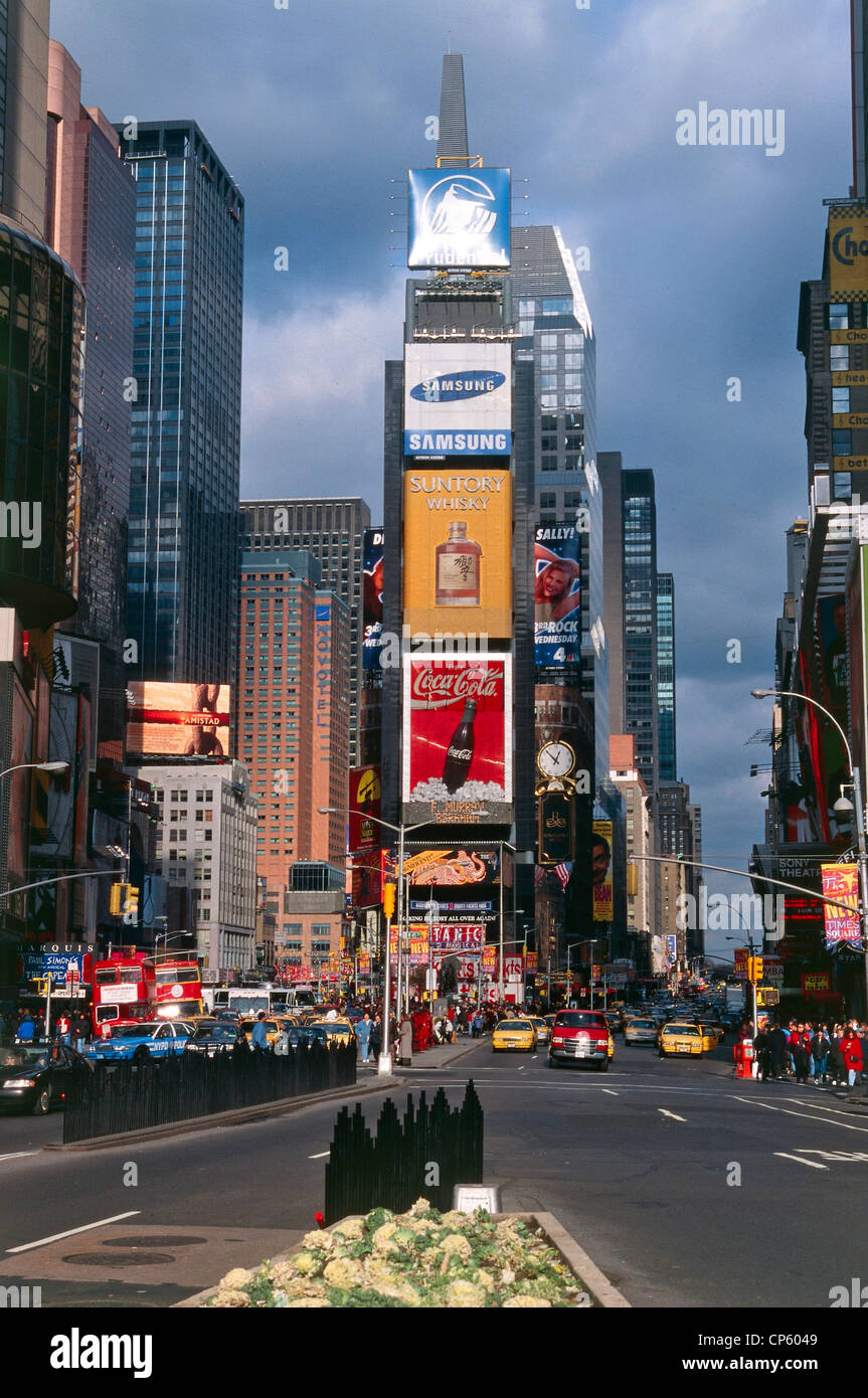 United States of America - New York - Manhattan. Times Square Stock ...