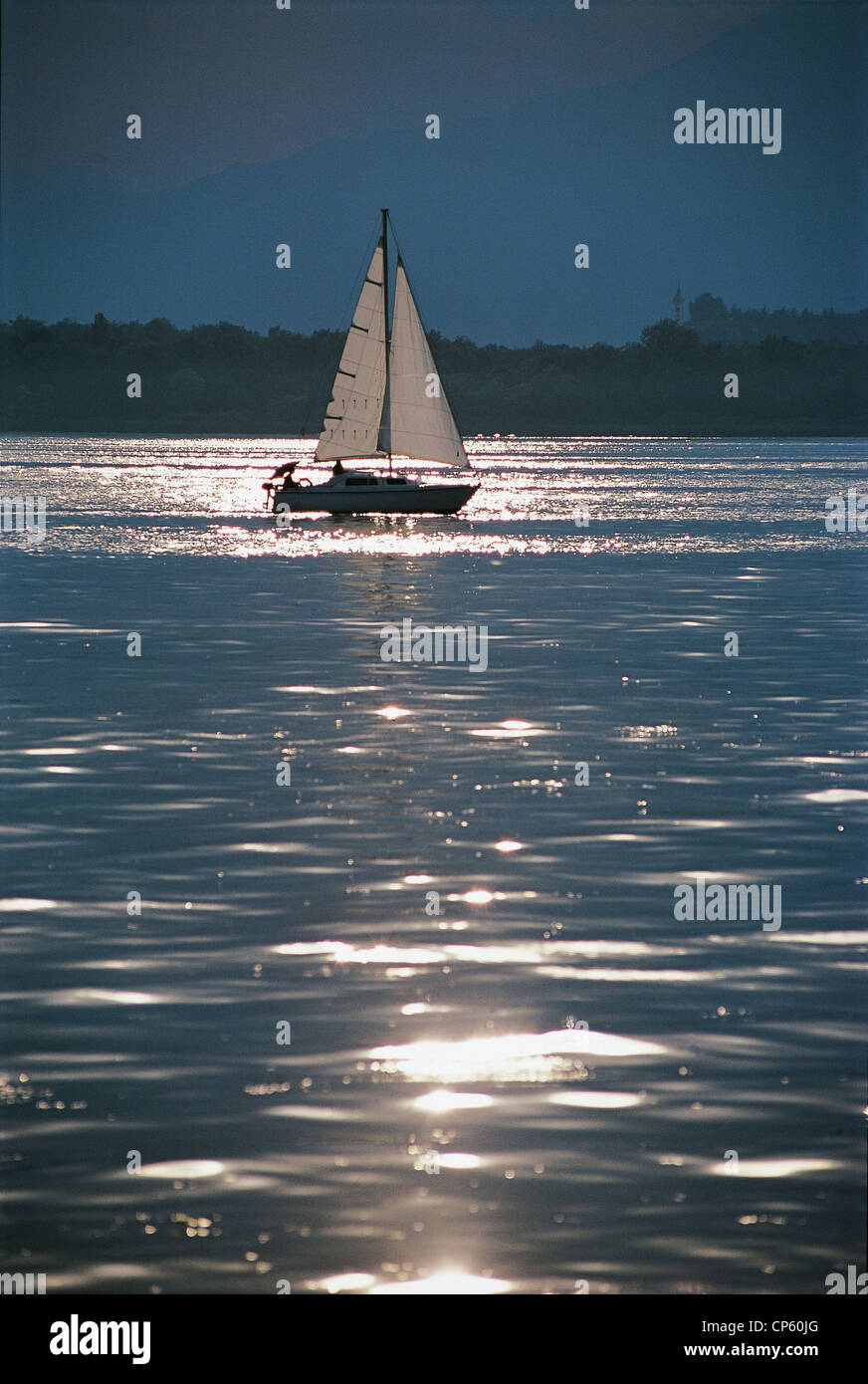 Piedmont - Lake Viveash. Sailboat Stock Photo - Alamy