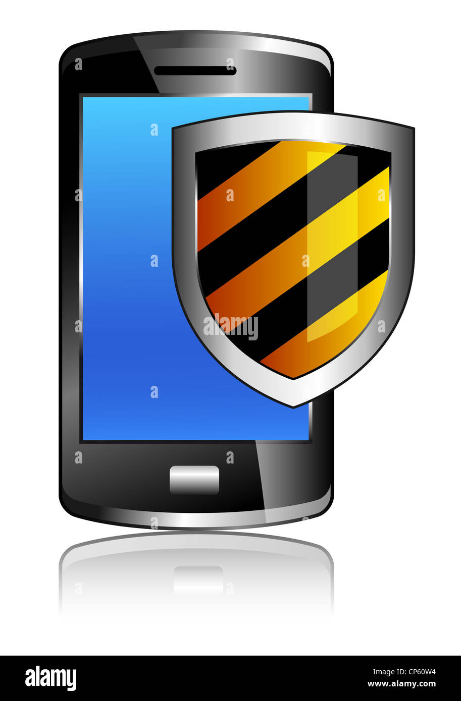 Phone shield antivirus Stock Photo - Alamy