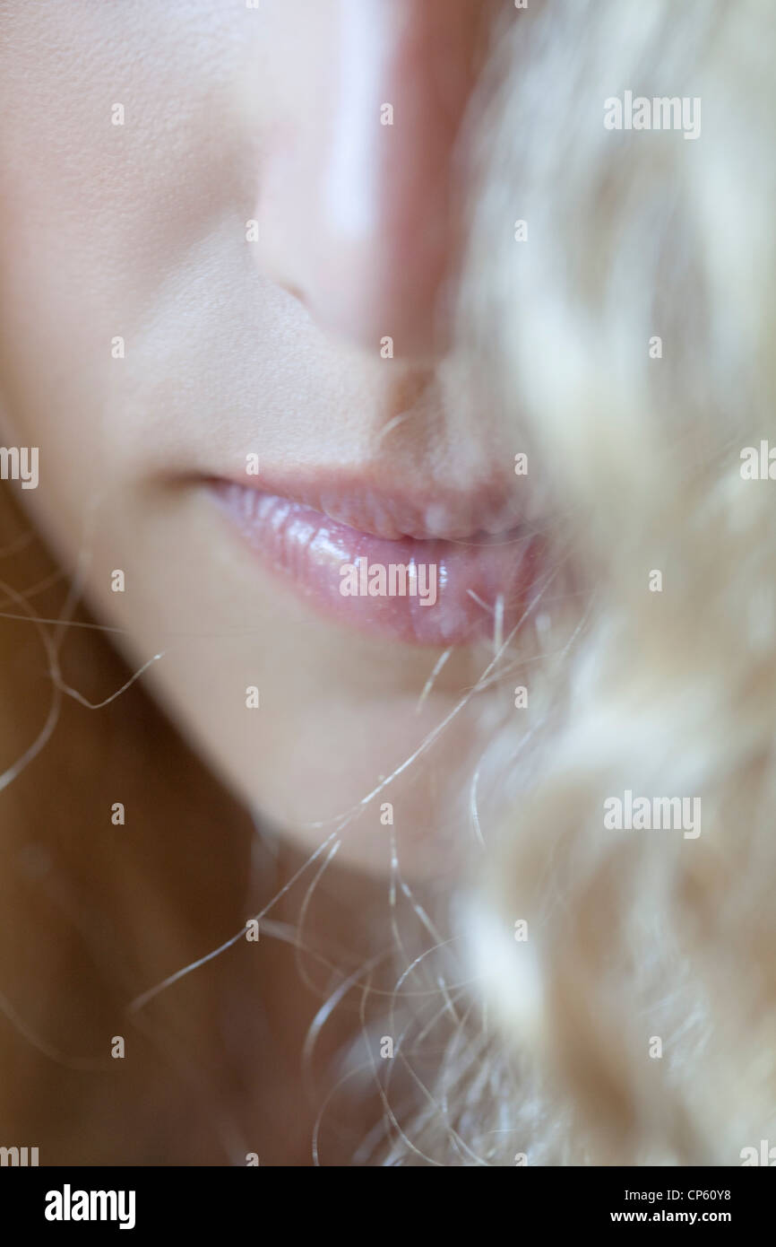 detail of a woman's face Stock Photo - Alamy