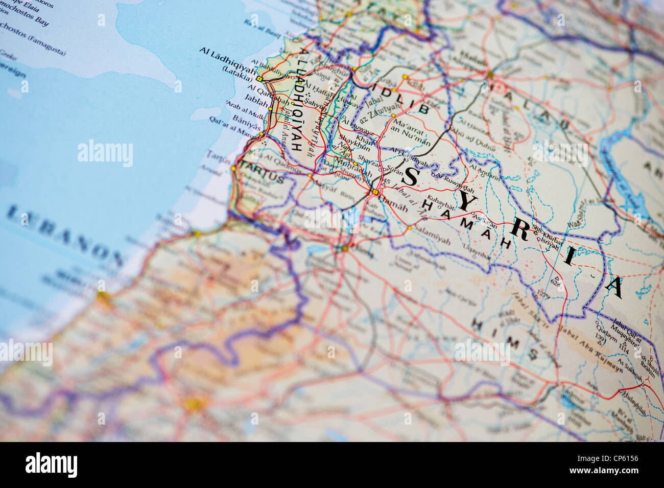Map of the middle east hi-res stock photography and images - Alamy