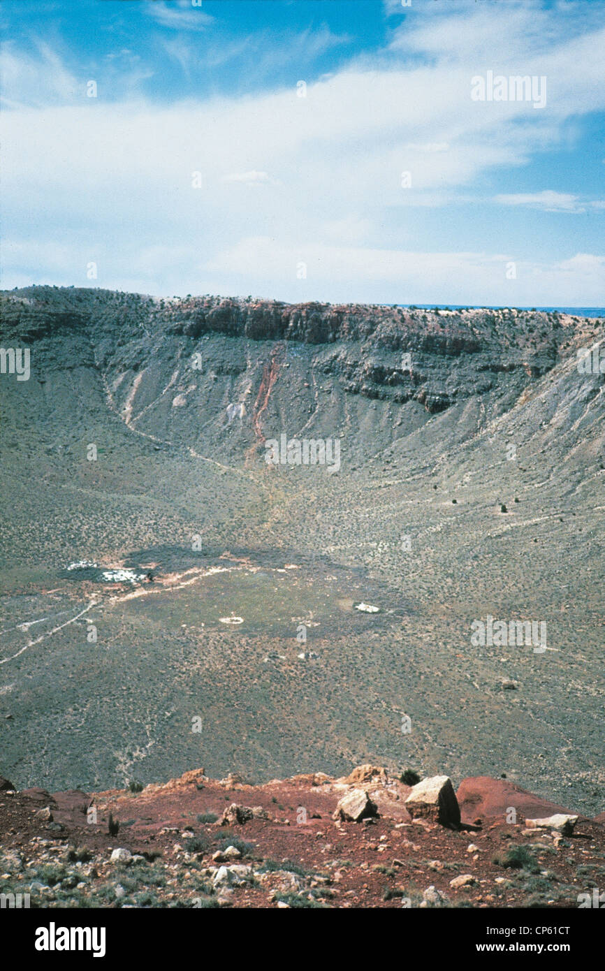 UNITED STATES OF AMERICA ARIZONA crater caused by a meteor Stock Photo ...