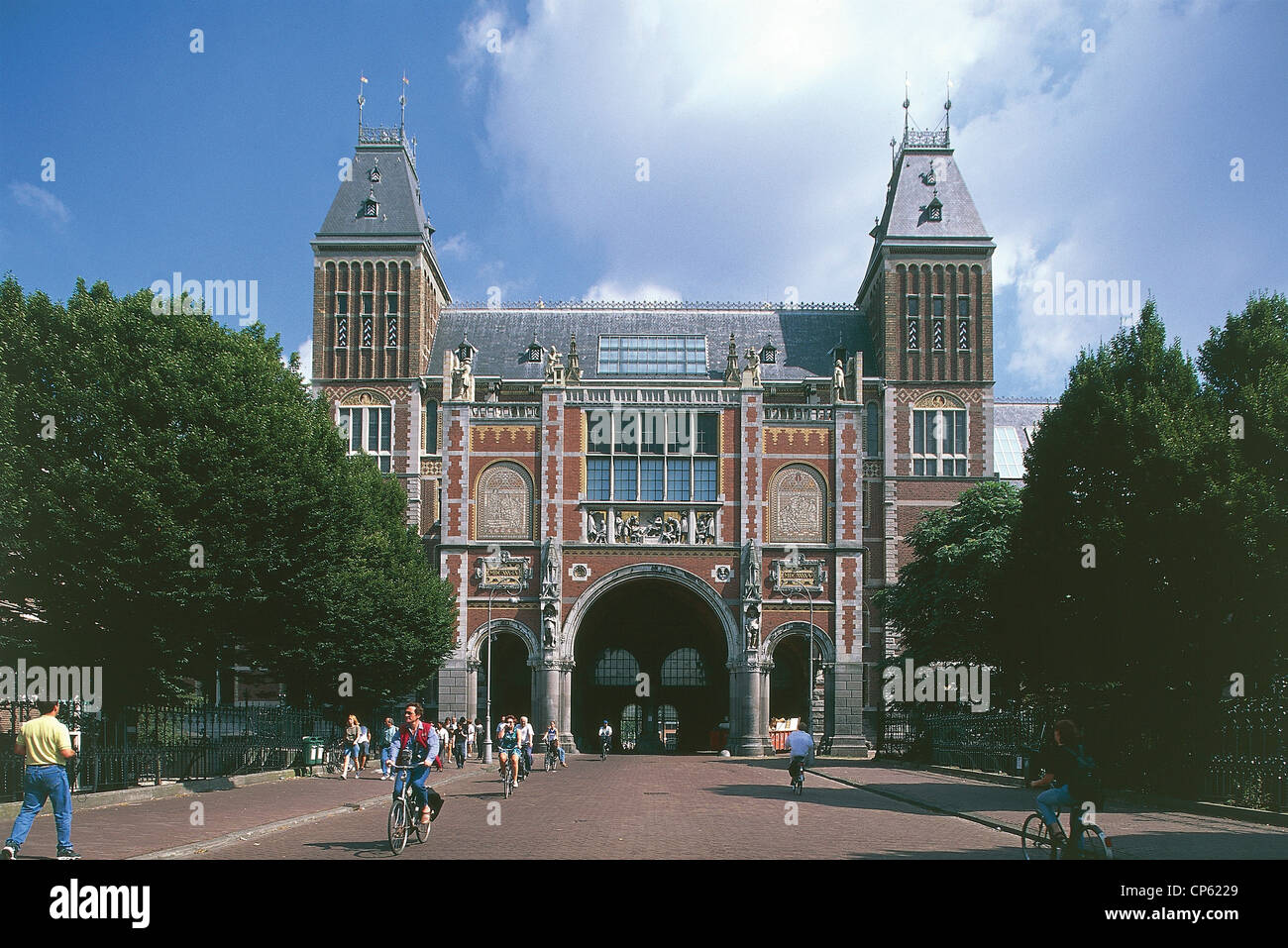 NETHERLANDS AMSTERDAM Rijksmuseum neo-Gothic facade OF CUYPERS Stock ...