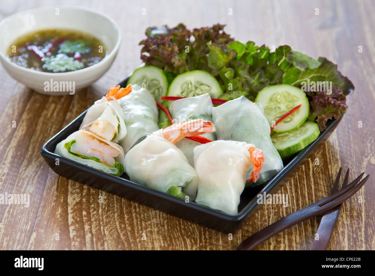 Soft spring roll Stock Photo - Alamy