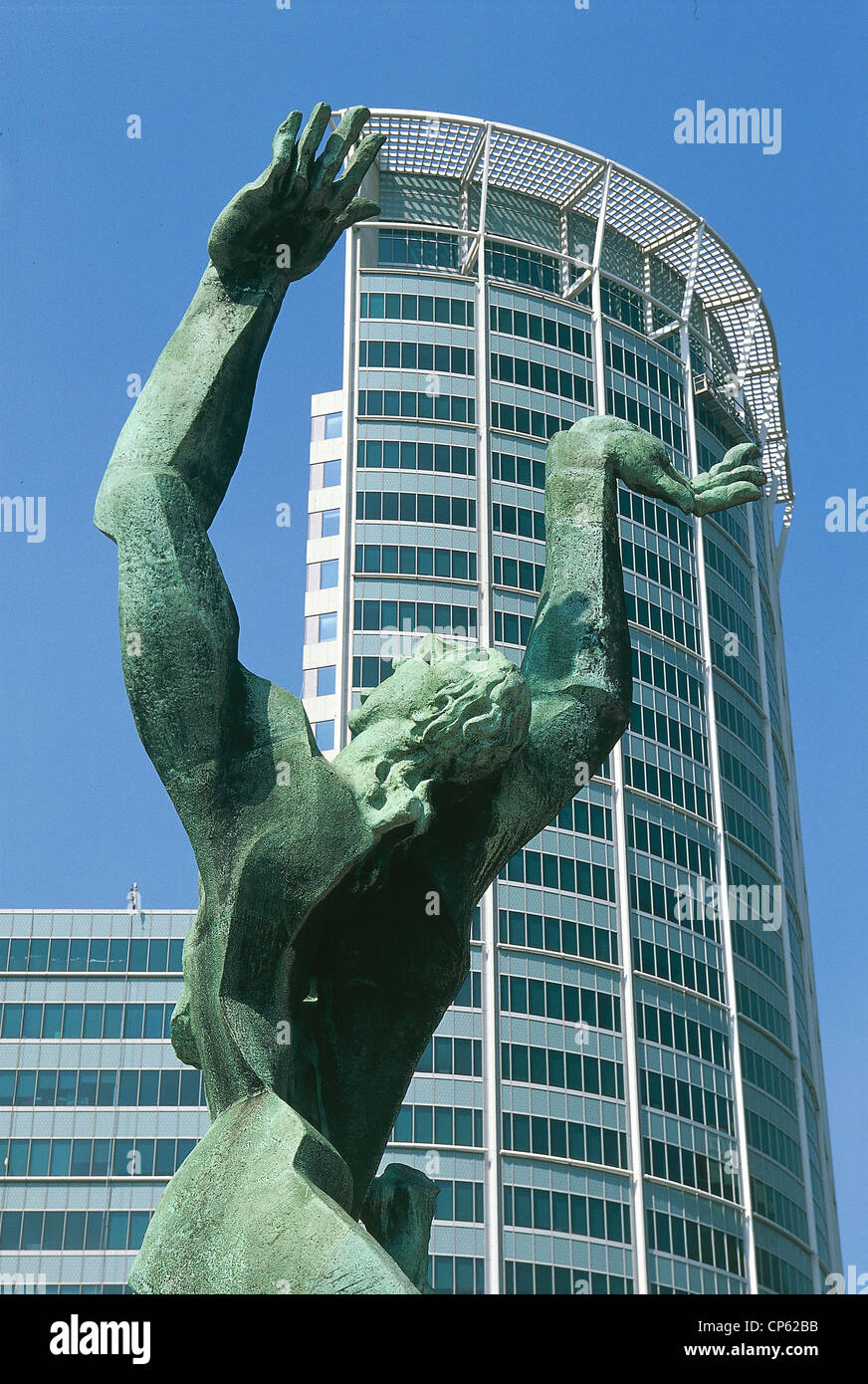 Netherlands Netherlands Rotterdam. monument commemorating bombing of ...