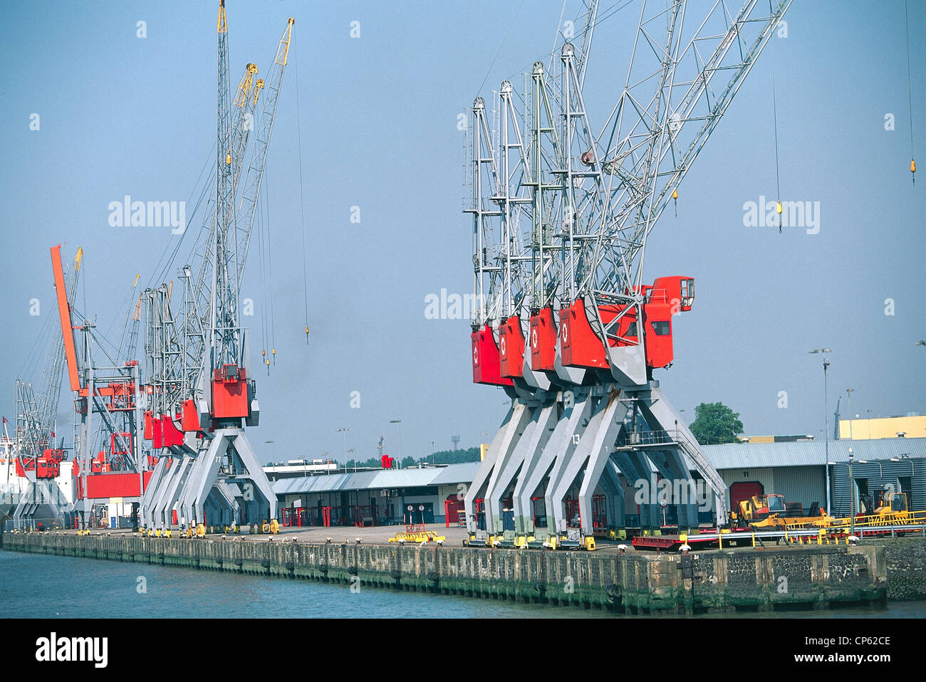 Netherlands - Netherlands - Rotterdam. Port facilities Stock Photo - Alamy
