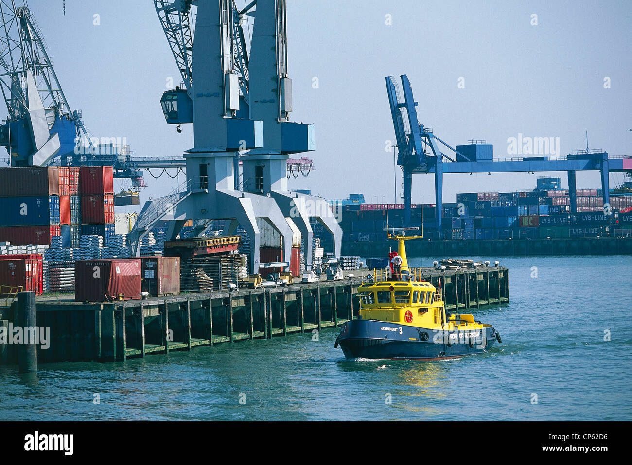 Netherlands - Netherlands - Rotterdam, in the harbor tug Stock Photo ...