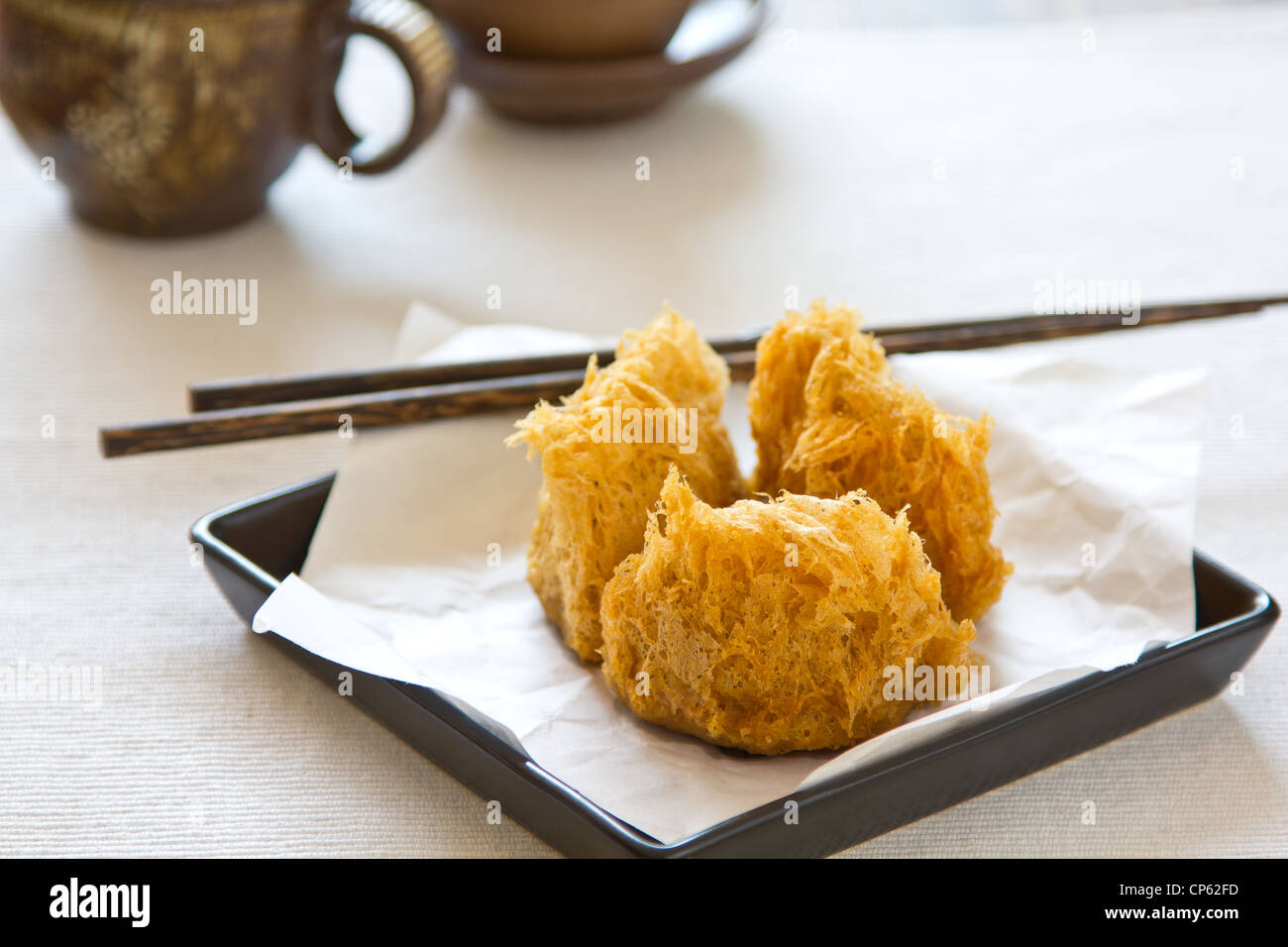 Chinese dim sum fried taro hi-res stock photography and images - Alamy