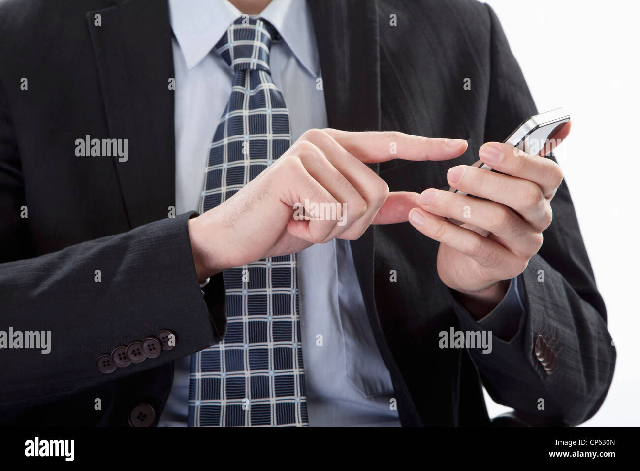 Cell phone man Cut Out Stock Images & Pictures - Alamy