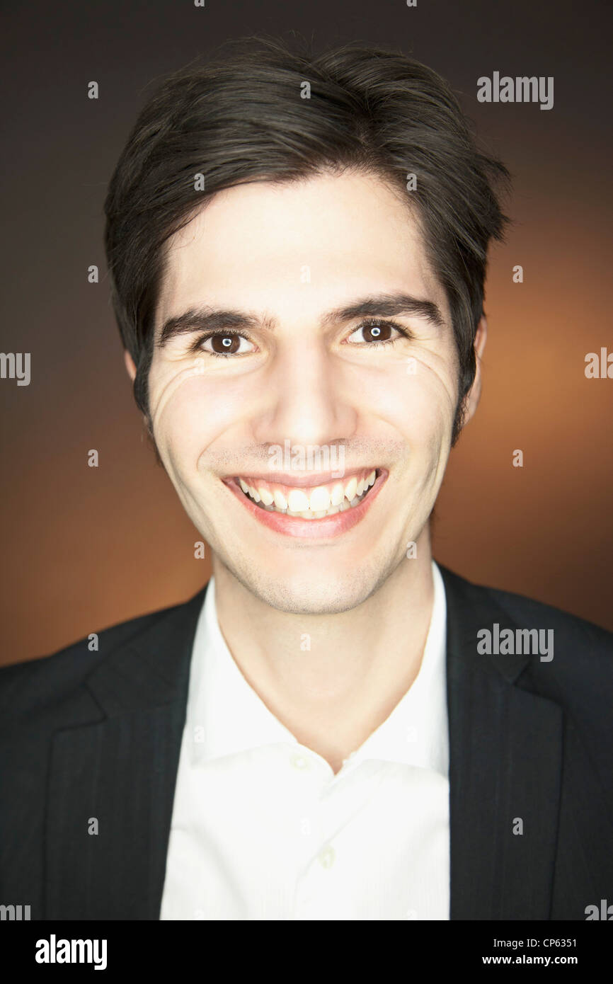 Young man smiling, portrait Stock Photo - Alamy